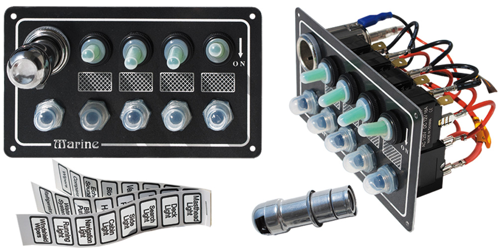 WATERPROOF ELECTRIC SWITCH PANEL - G.F.N. Gibellato Forniture Nautiche