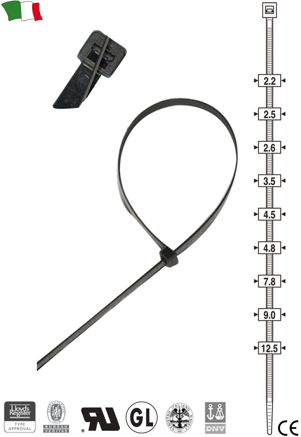 FASCETTE DI CABLAGGIO IN NYLON - G.F.N. Gibellato Forniture Nautiche